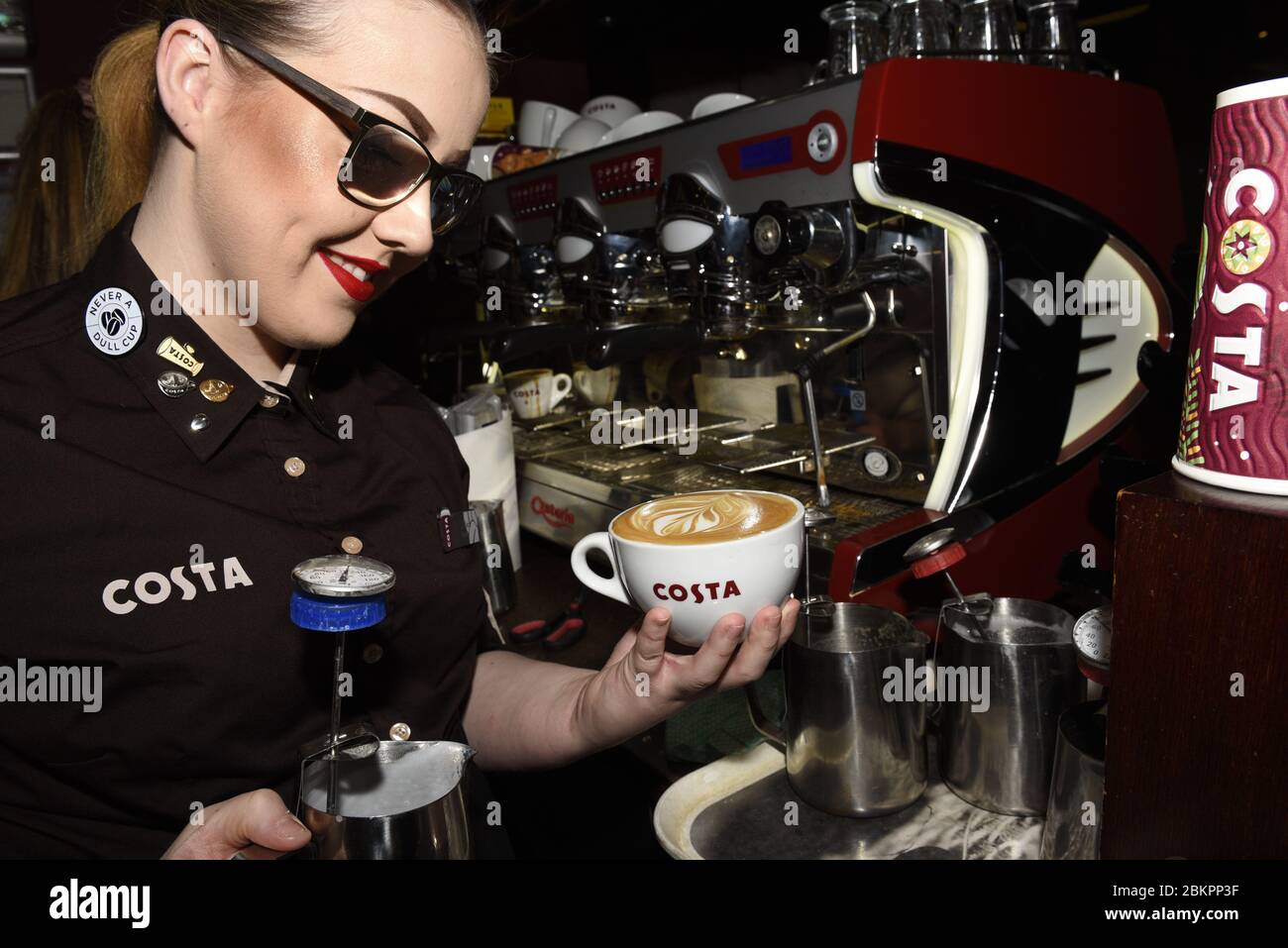 Interior of a costa coffee shop hi-res stock photography and images - Alamy
