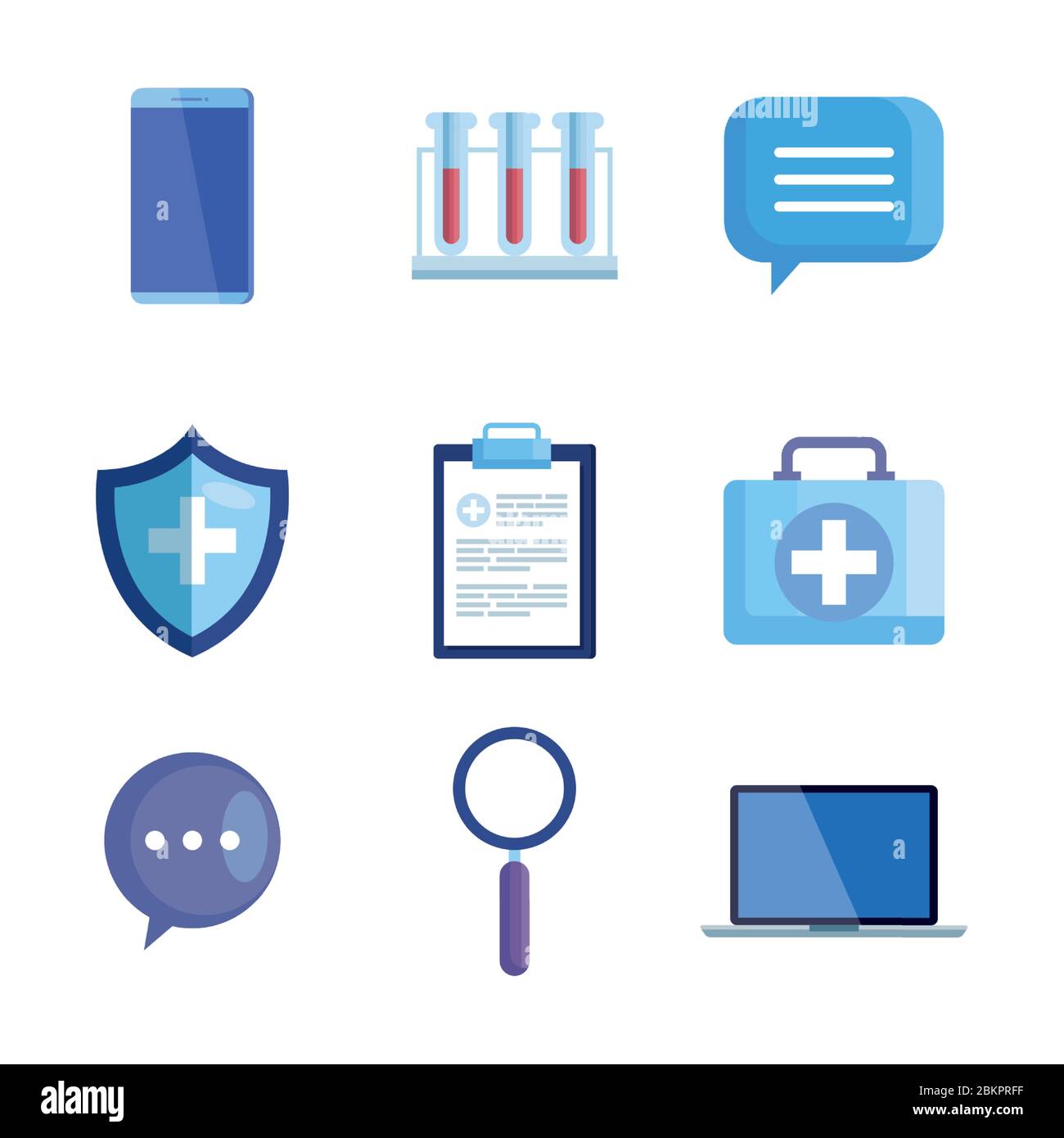 set of medicine equipments icons Stock Vector Image & Art - Alamy