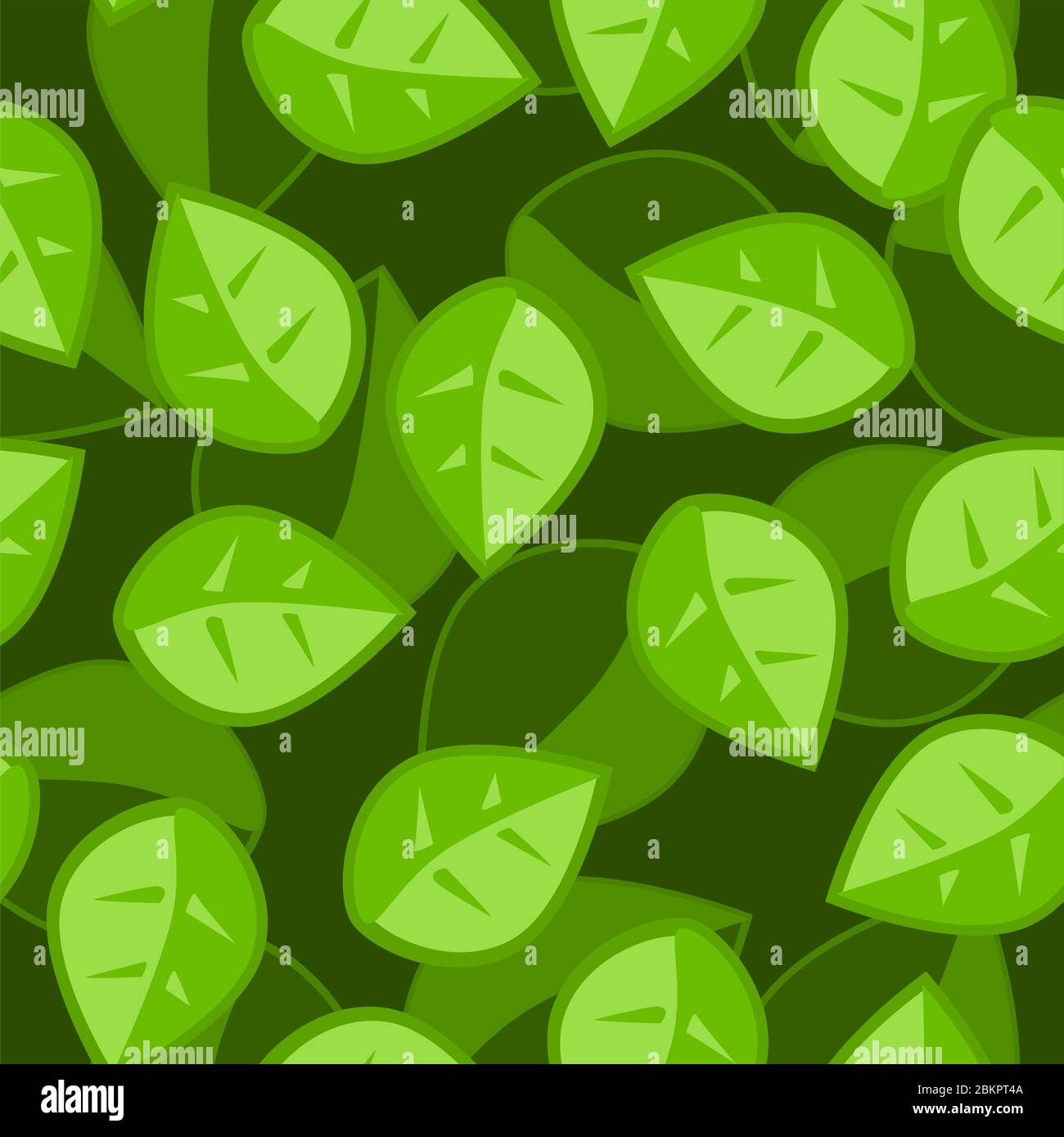 Canopy leaves simple, seamless repeating texture pattern, vector ...
