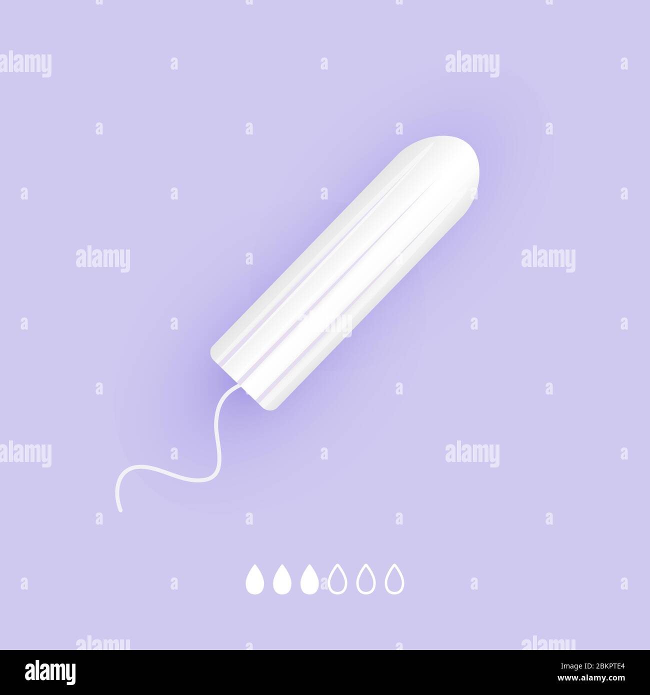 Feminine tampon pad icon. Woman menstrual care. Illustration of ...