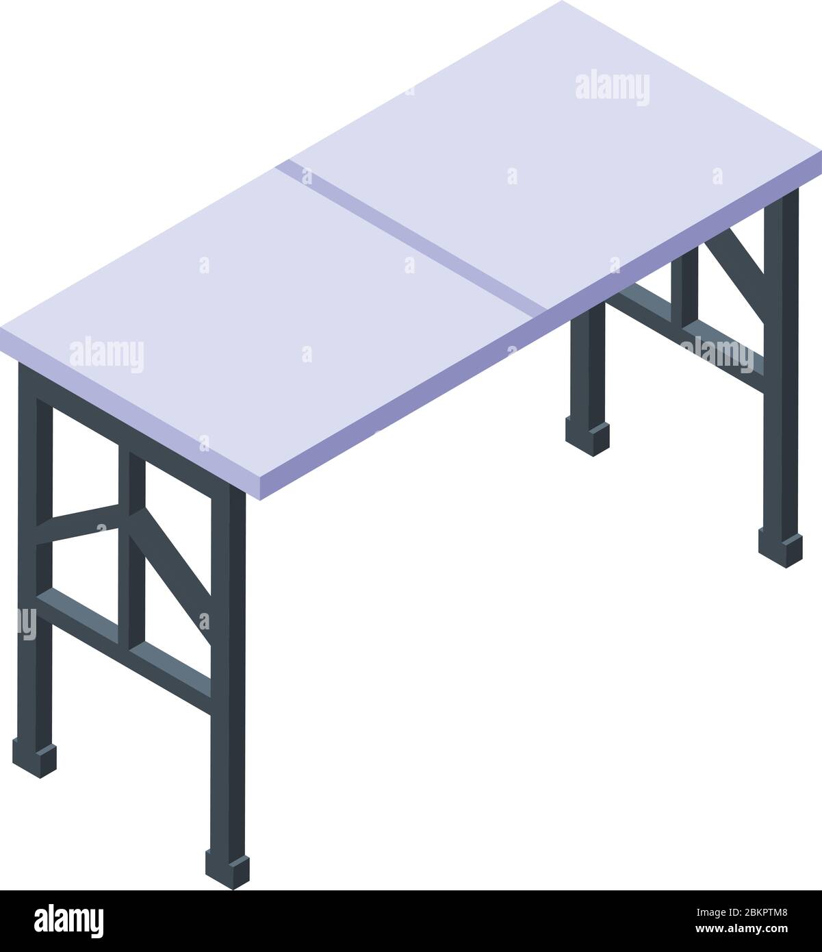 Table wooden computer isometric icon Stock Vector Images - Alamy