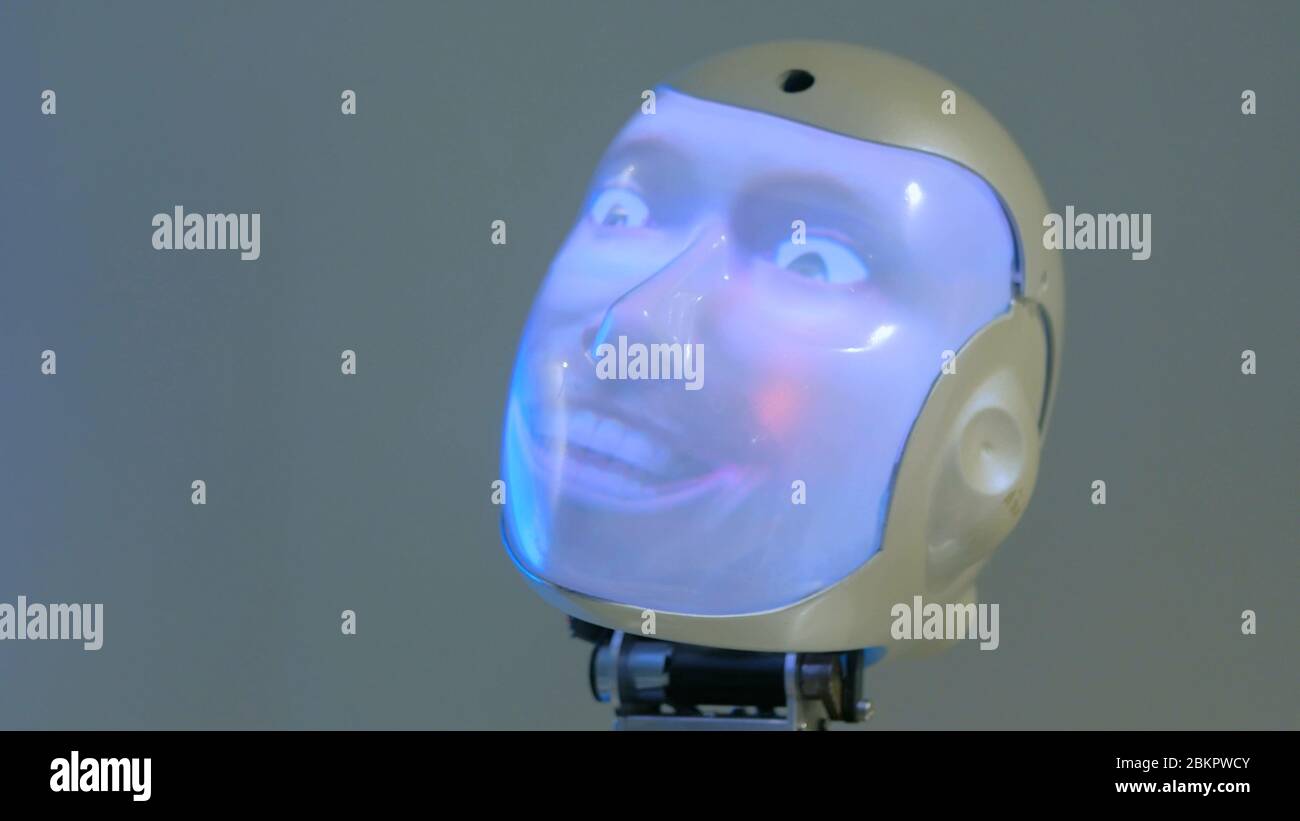 MOSCOW, RUSSIA - July 30, 2018: Robostation - future exhibition ...