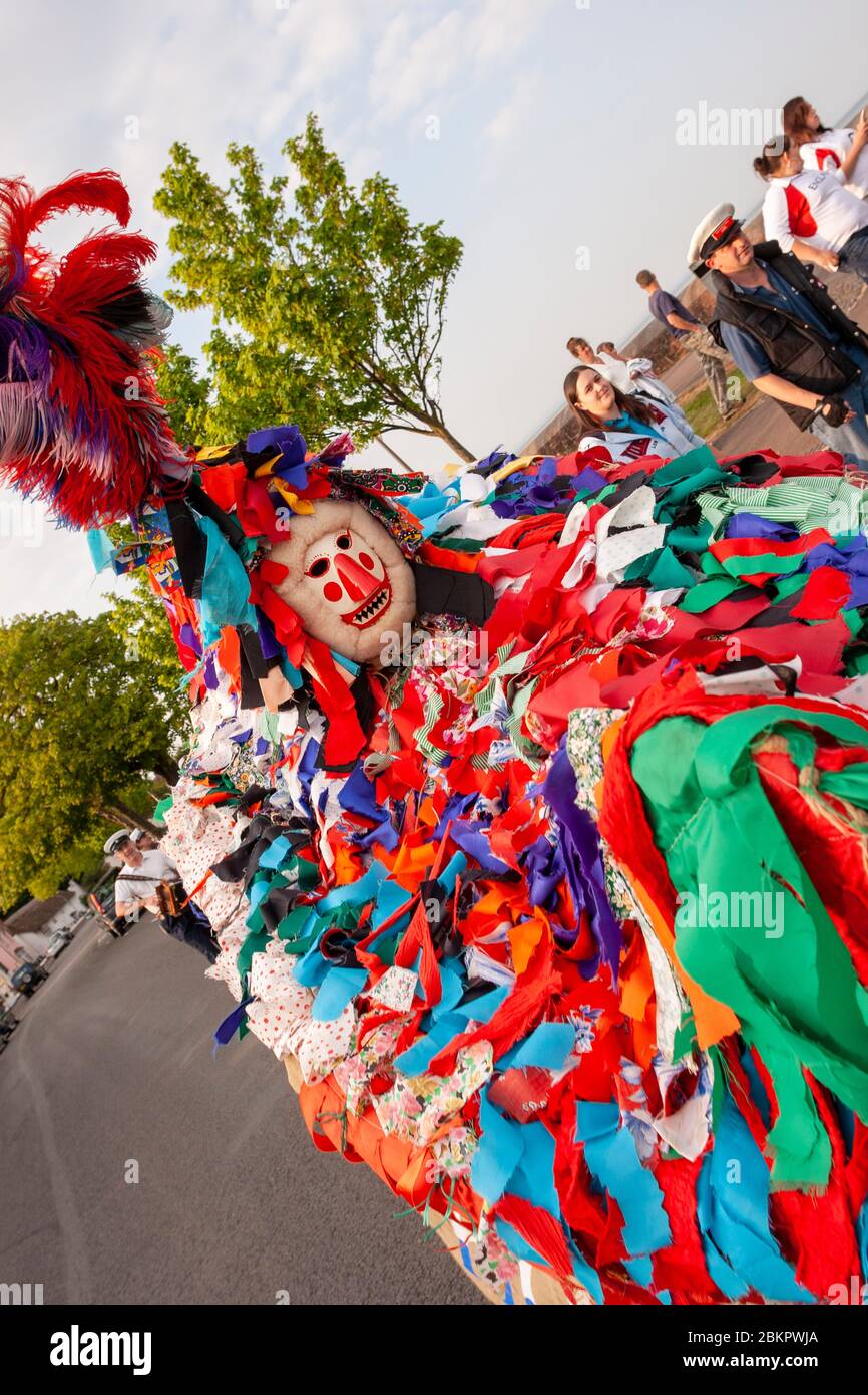 May Day Hobby Horse, Minehead, Somerset, UK Stock Photo - Alamy