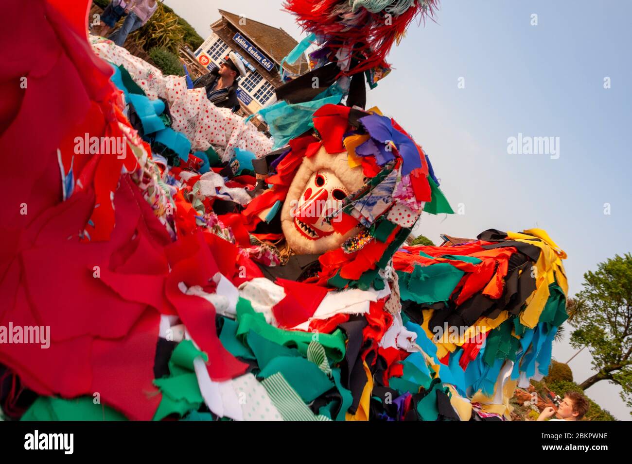 May Day Hobby Horse, Minehead, Somerset, UK Stock Photo - Alamy