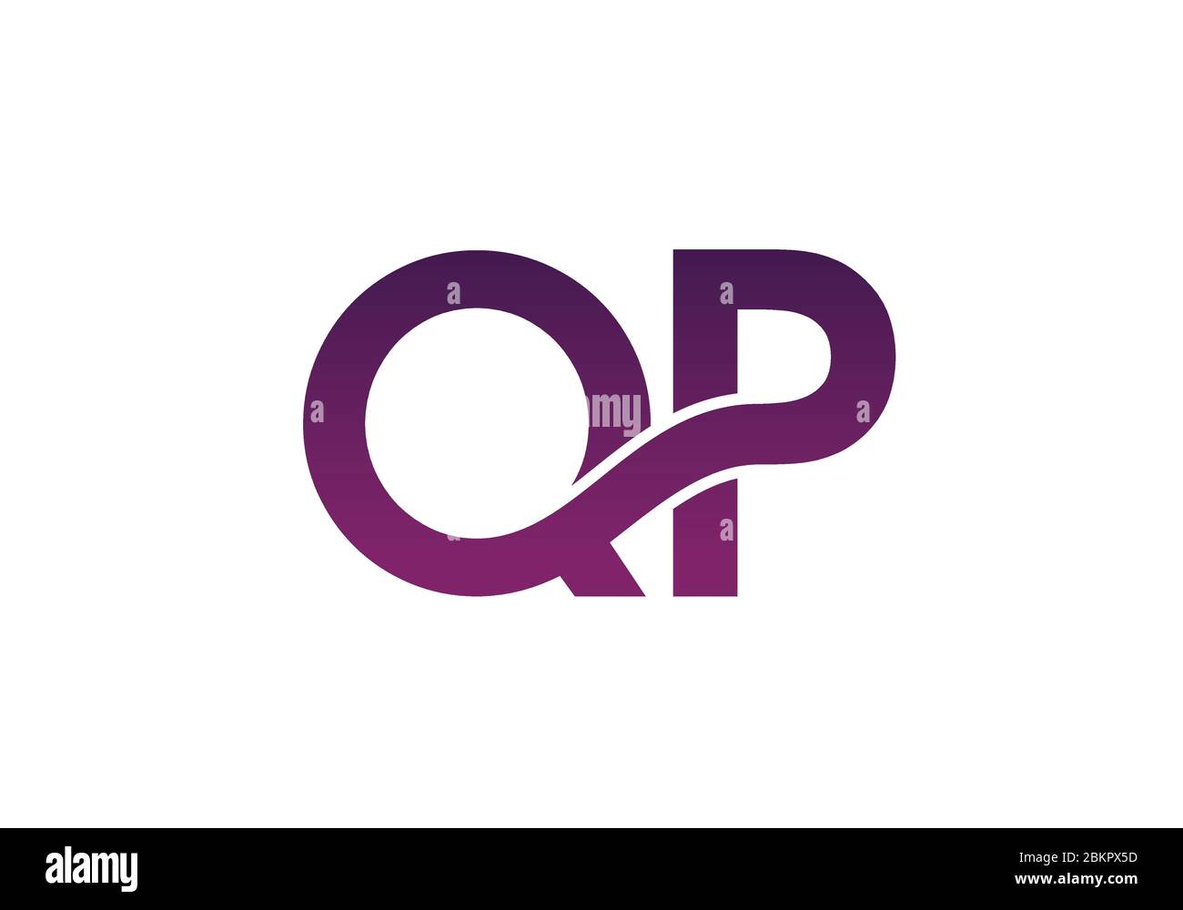 Initial Monogram Letter Q P Logo Design Vector Template. QP Letter Logo ...