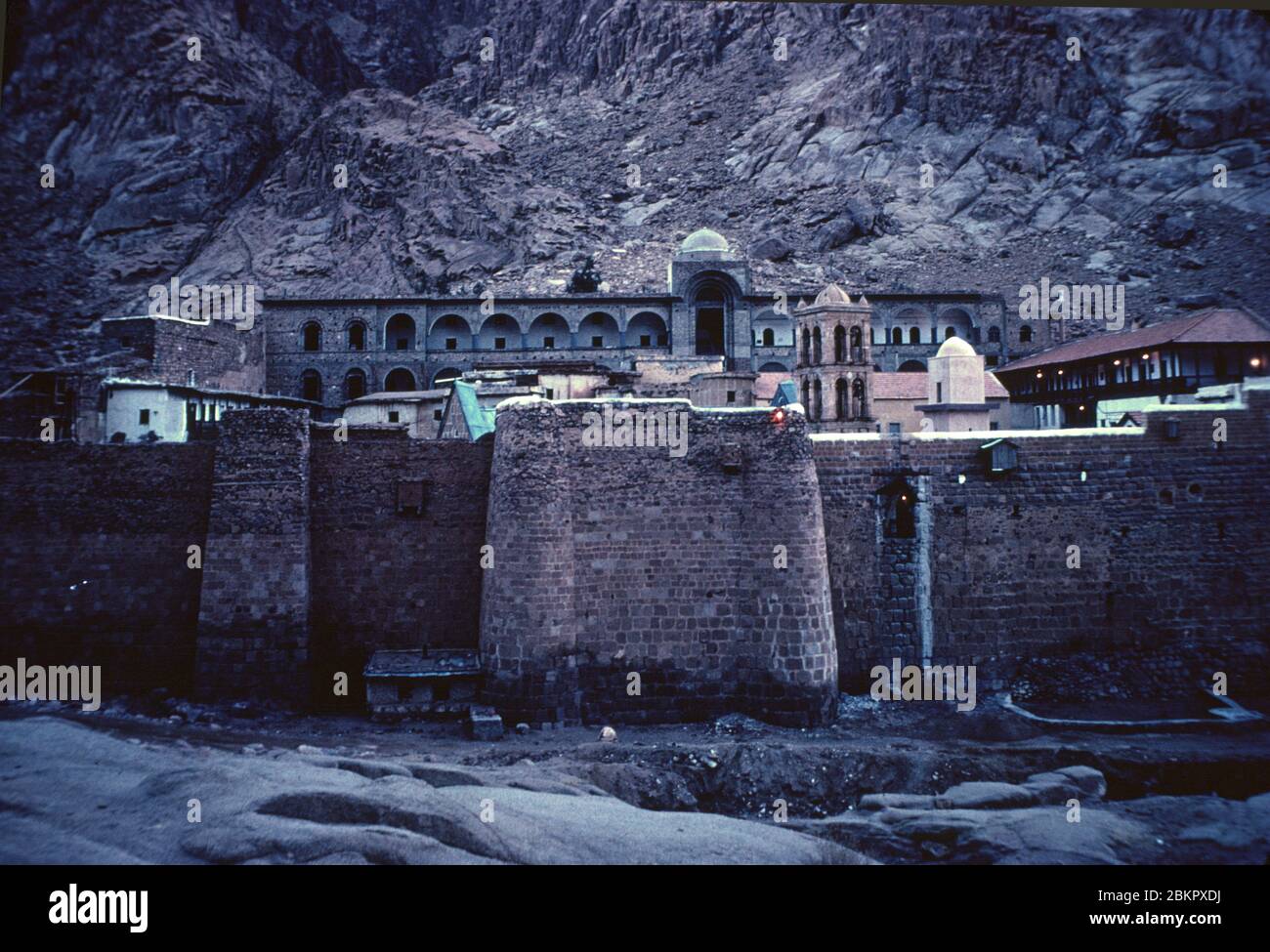 Shot taken during early 1970s of the 5th century Eastern Orthodox Saint ...