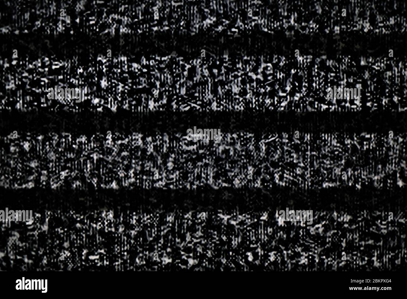 No signal on the television monitor, Static noise bad tv black and ...