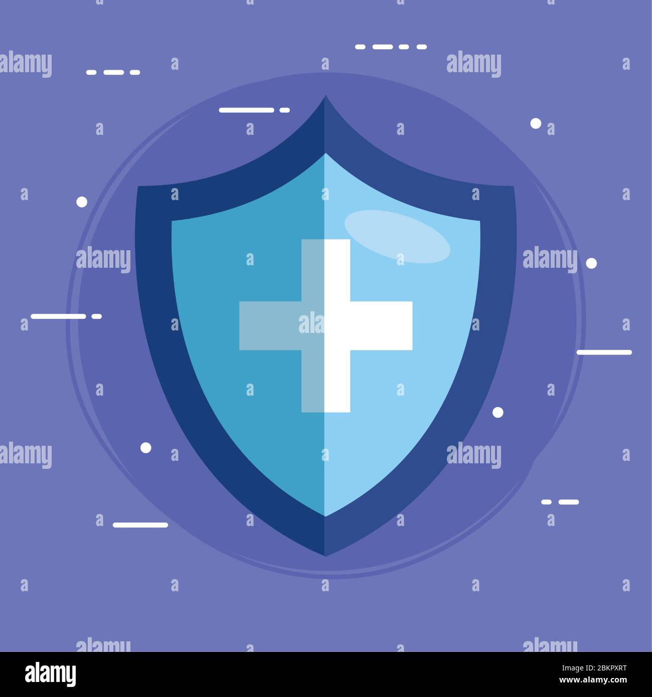 shield with cross symbol health Stock Vector Image & Art - Alamy