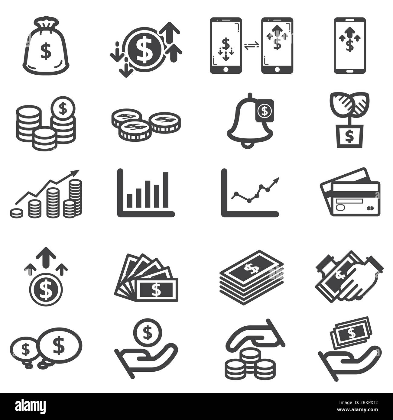 Investment icon vector set.Editable stroke Stock Vector Image & Art - Alamy