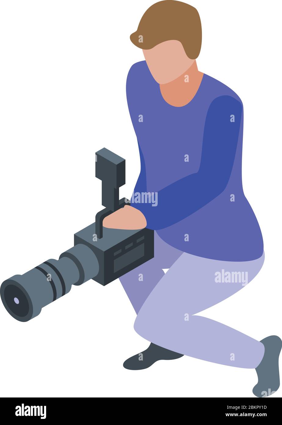 3d man cameraman video camera hi-res stock photography and images - Alamy