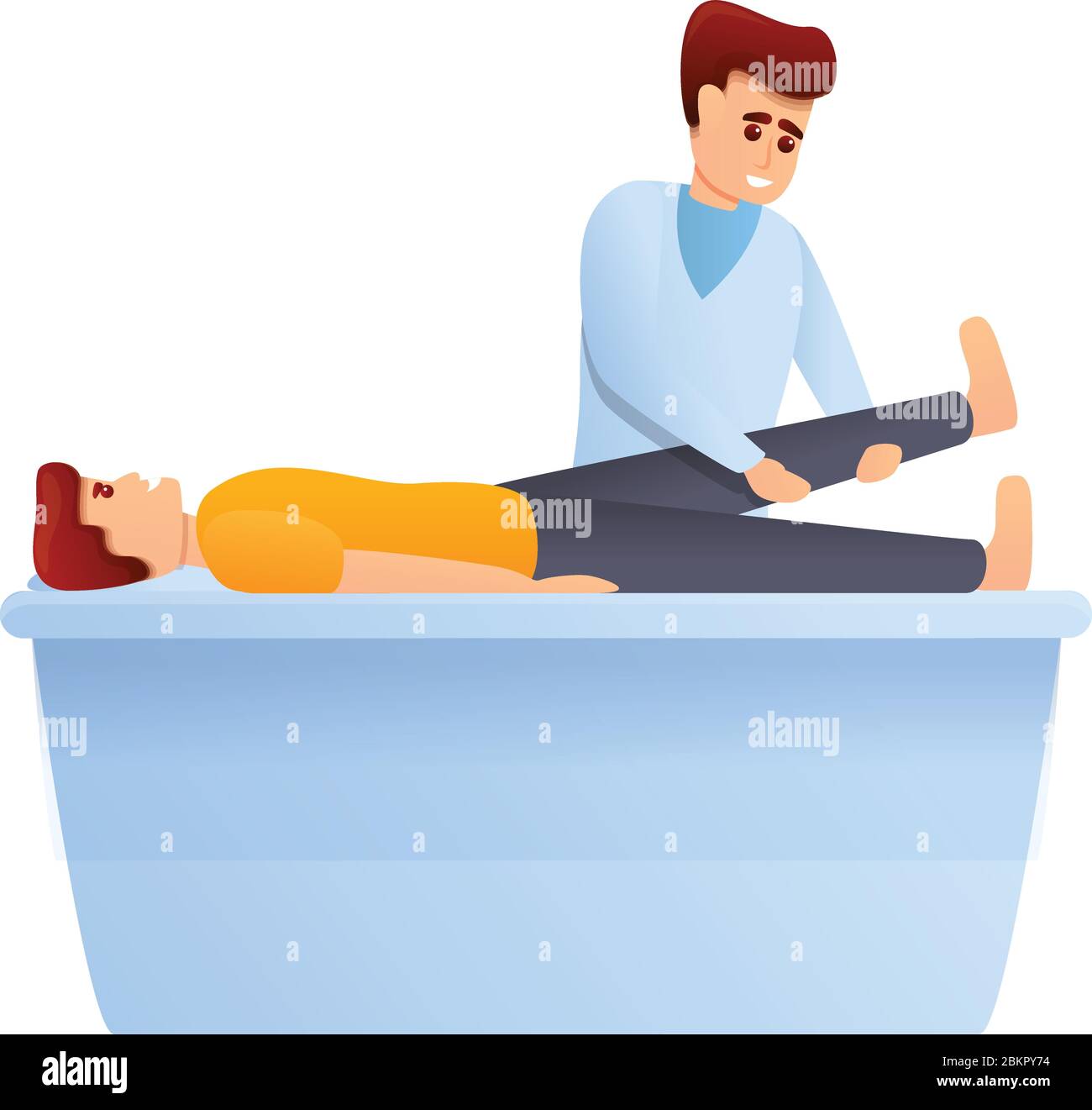 Leg bed exercise icon. Cartoon of leg bed exercise vector icon for web ...