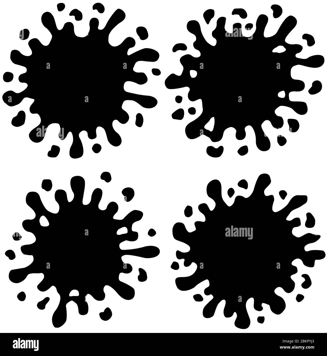 Water splash white cutout Stock Vector Images - Alamy