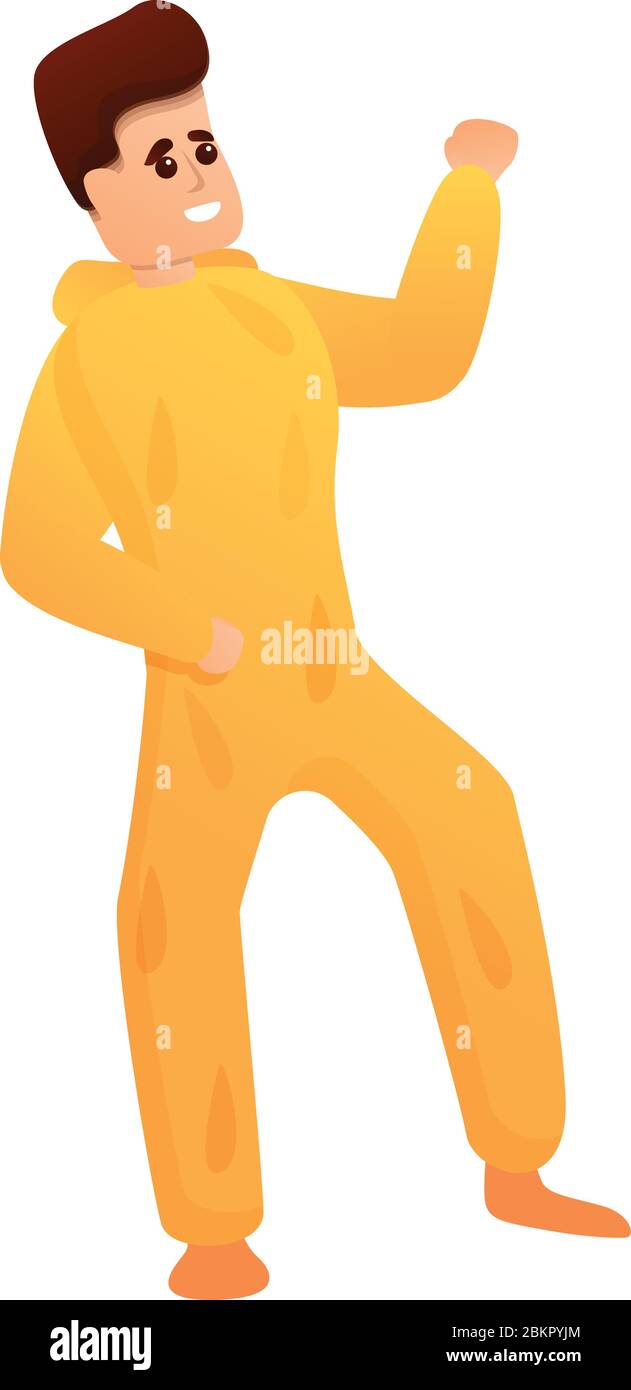 Boy pajama party icon. Cartoon of boy pajama party vector icon for web ...