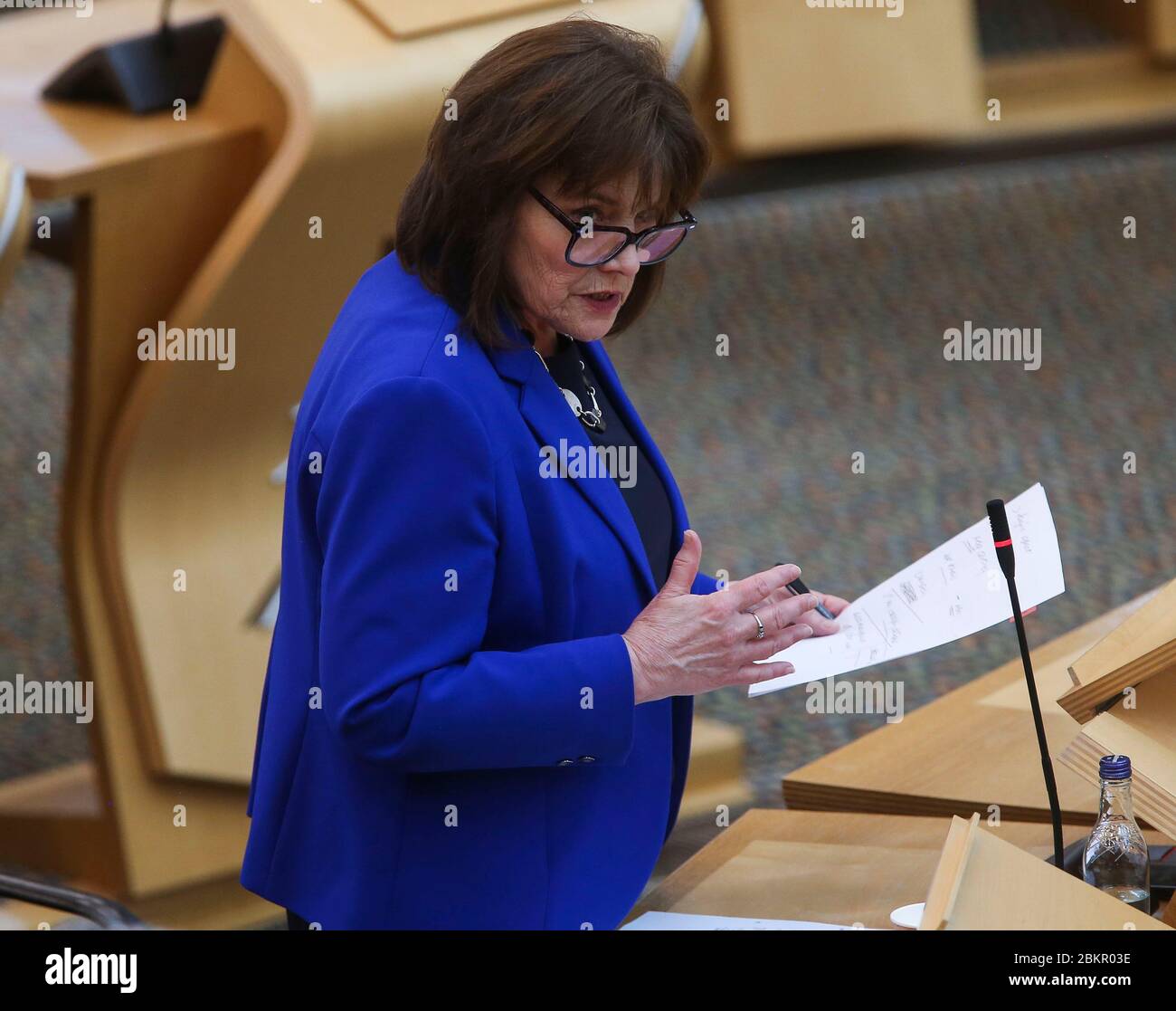 Jeane freeman msp health secretary speaking hi-res stock photography ...