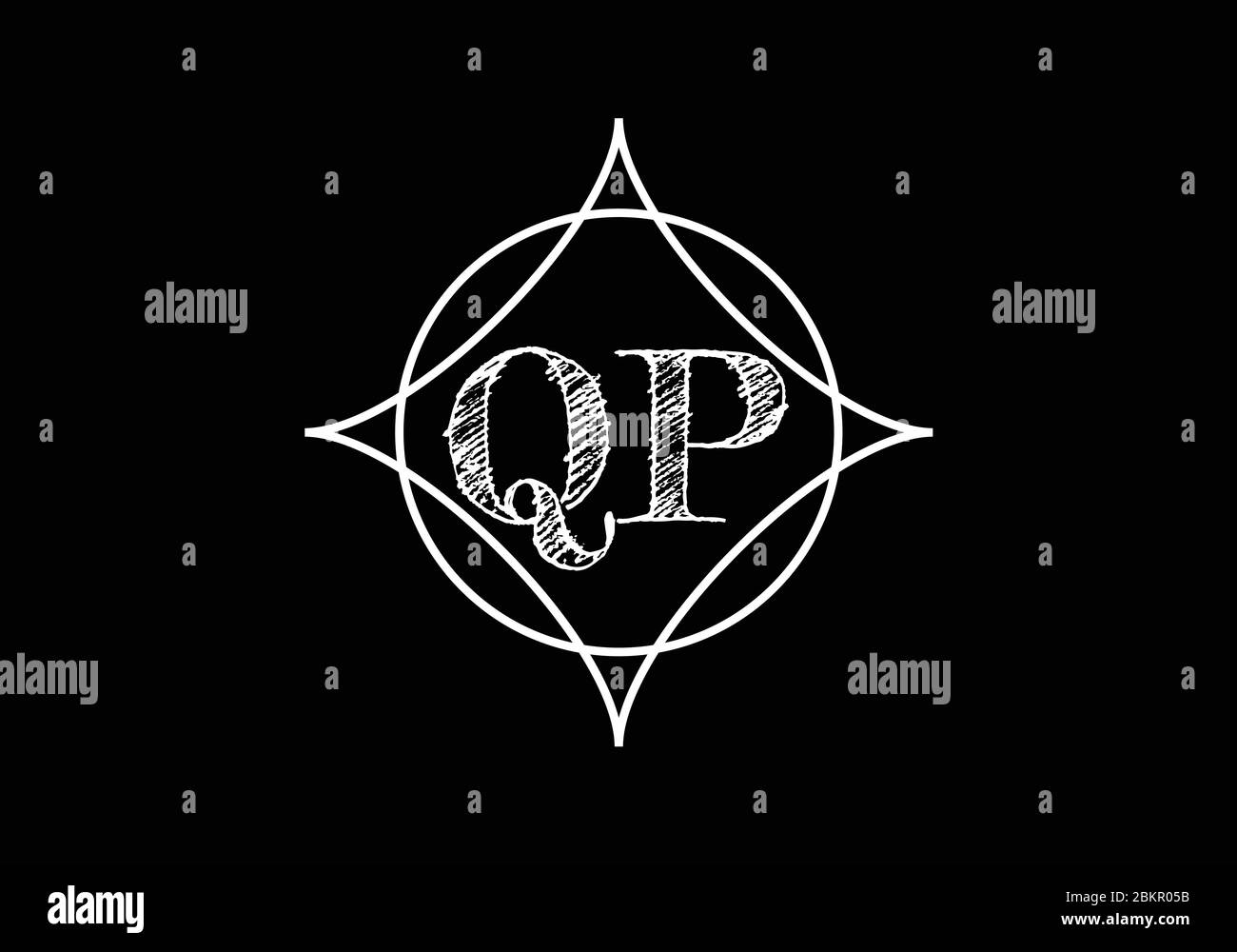 Initial Monogram Letter Q P Logo Design Vector Template. QP Letter Logo ...