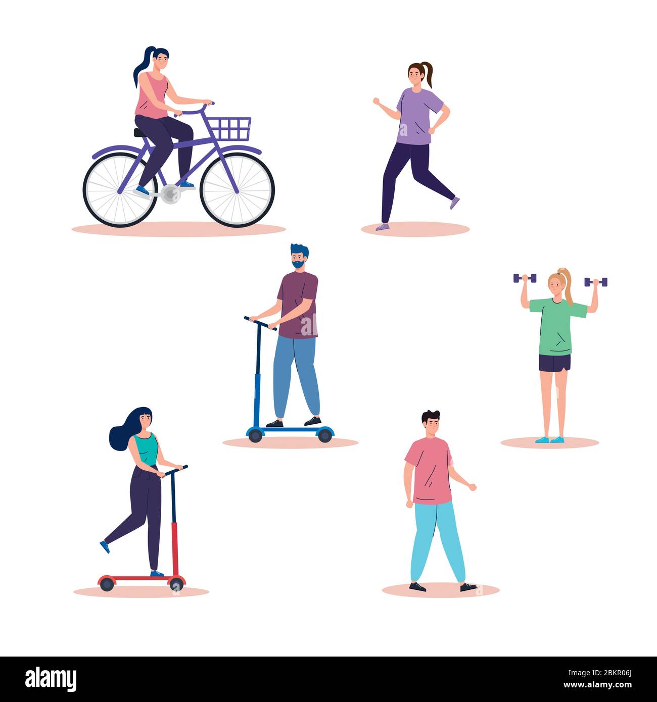 Practice activities Stock Vector Images - Alamy