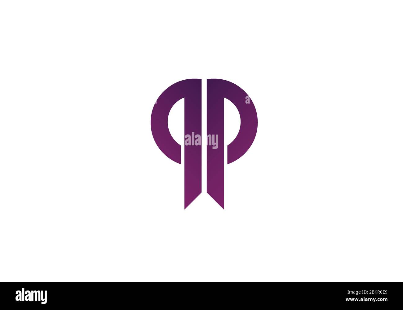 Initial Monogram Letter Q P Logo Design Vector Template. QP Letter Logo ...