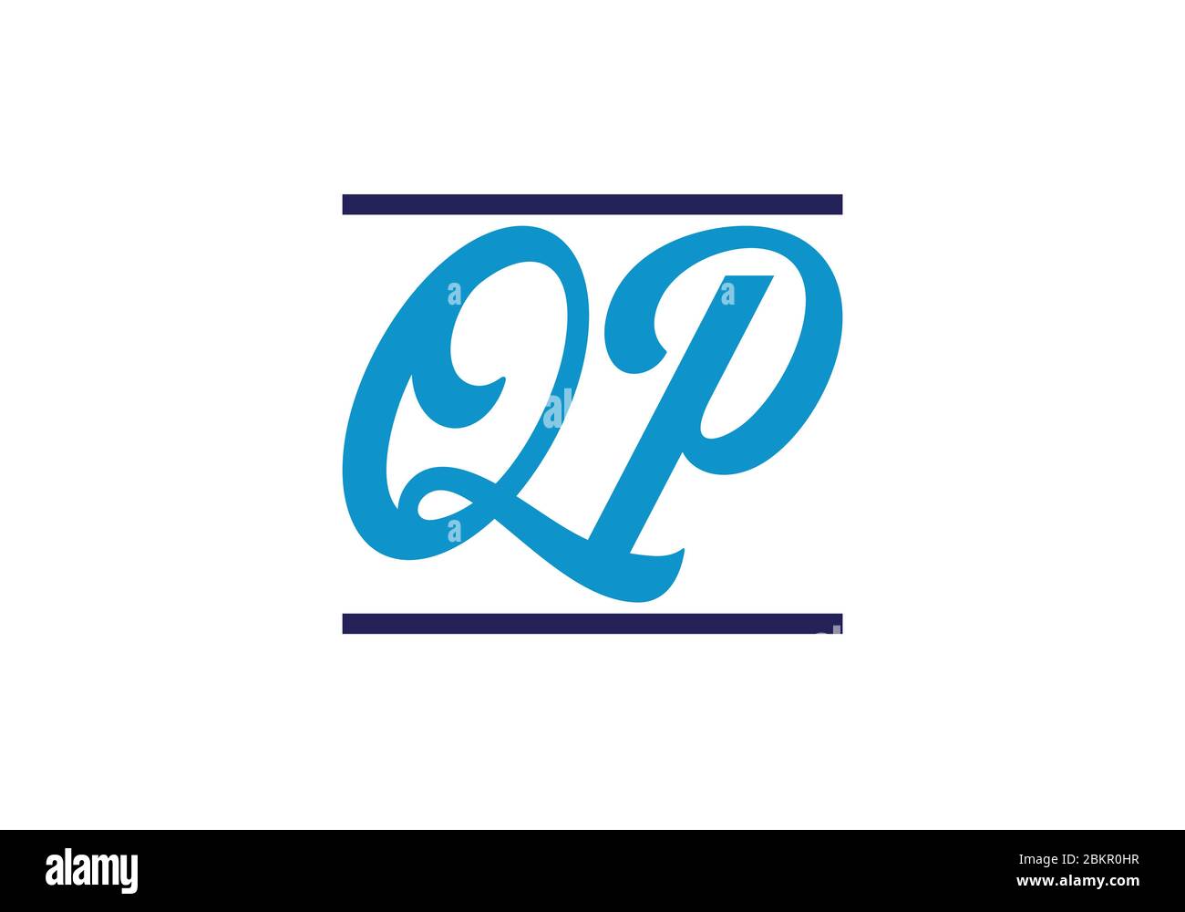 Initial Monogram Letter Q P Logo Design Vector Template. QP Letter Logo ...