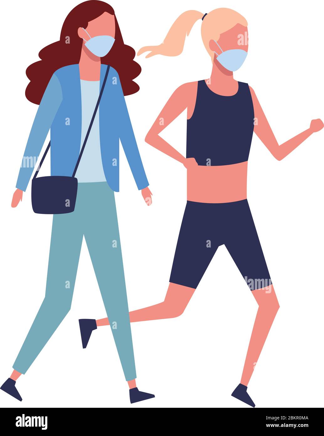 Girls with masks Cut Out Stock Images & Pictures - Alamy