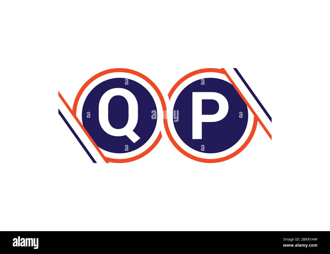 Initial Monogram Letter Q P Logo Design Vector Template. QP Letter Logo ...