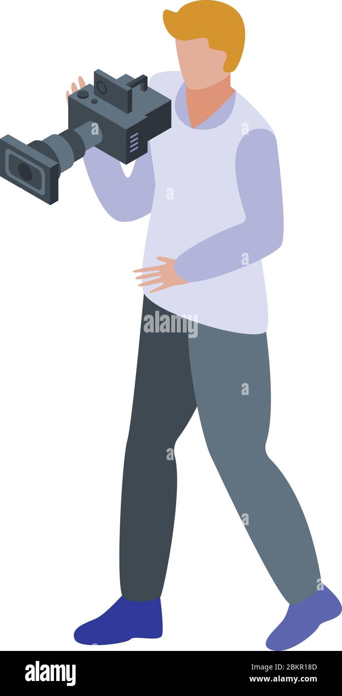 3d man cameraman video camera hi-res stock photography and images - Alamy