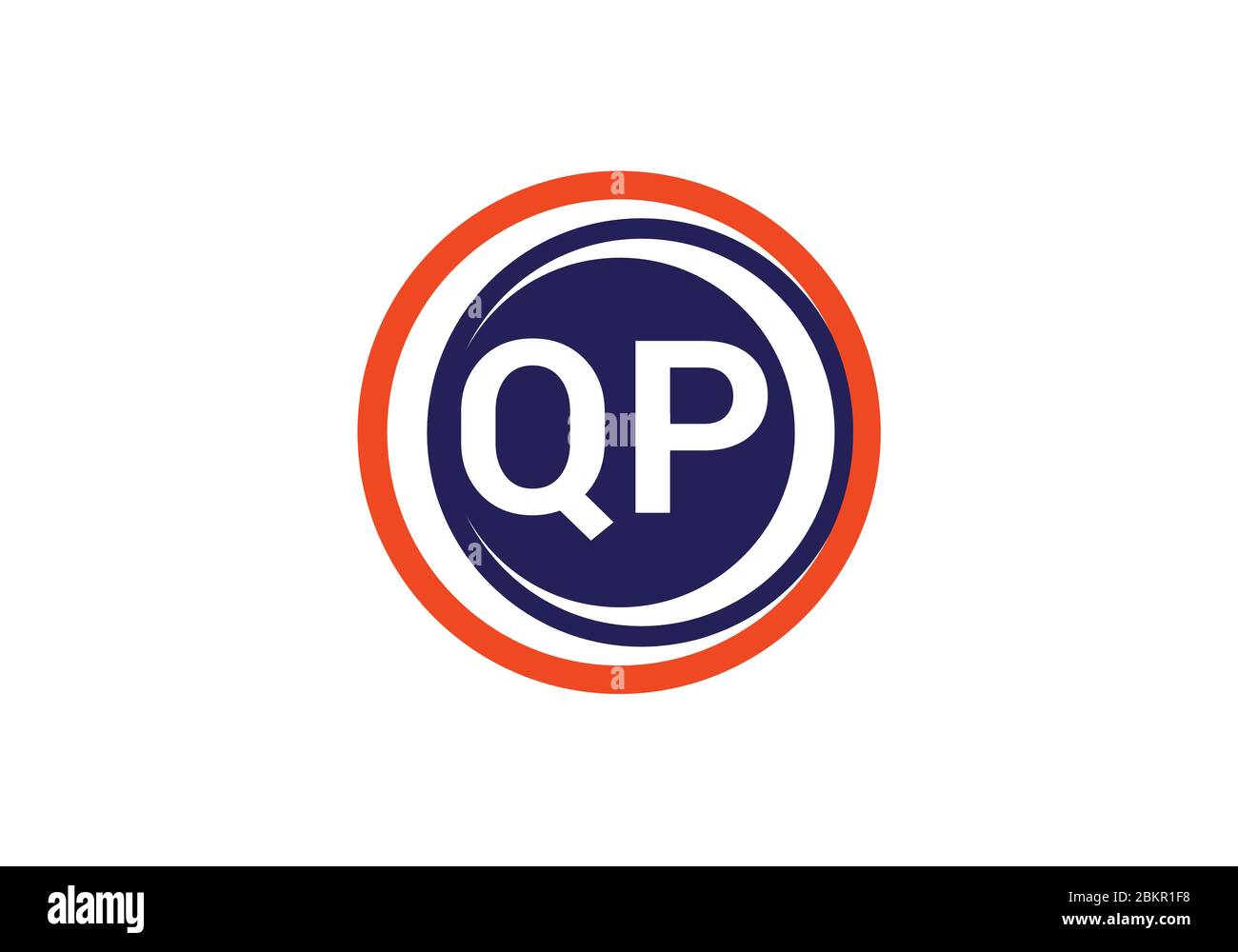 Initial Monogram Letter Q P Logo Design Vector Template. QP Letter Logo ...