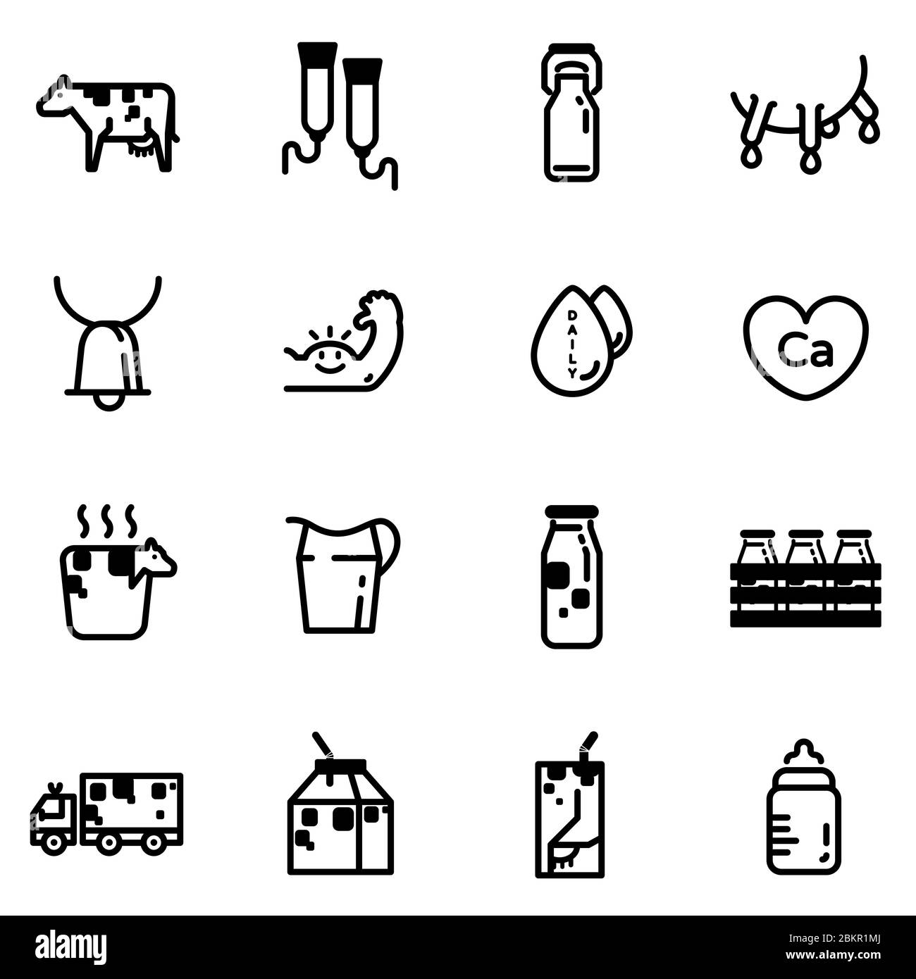 Its ingredients milk Stock Vector Images - Alamy