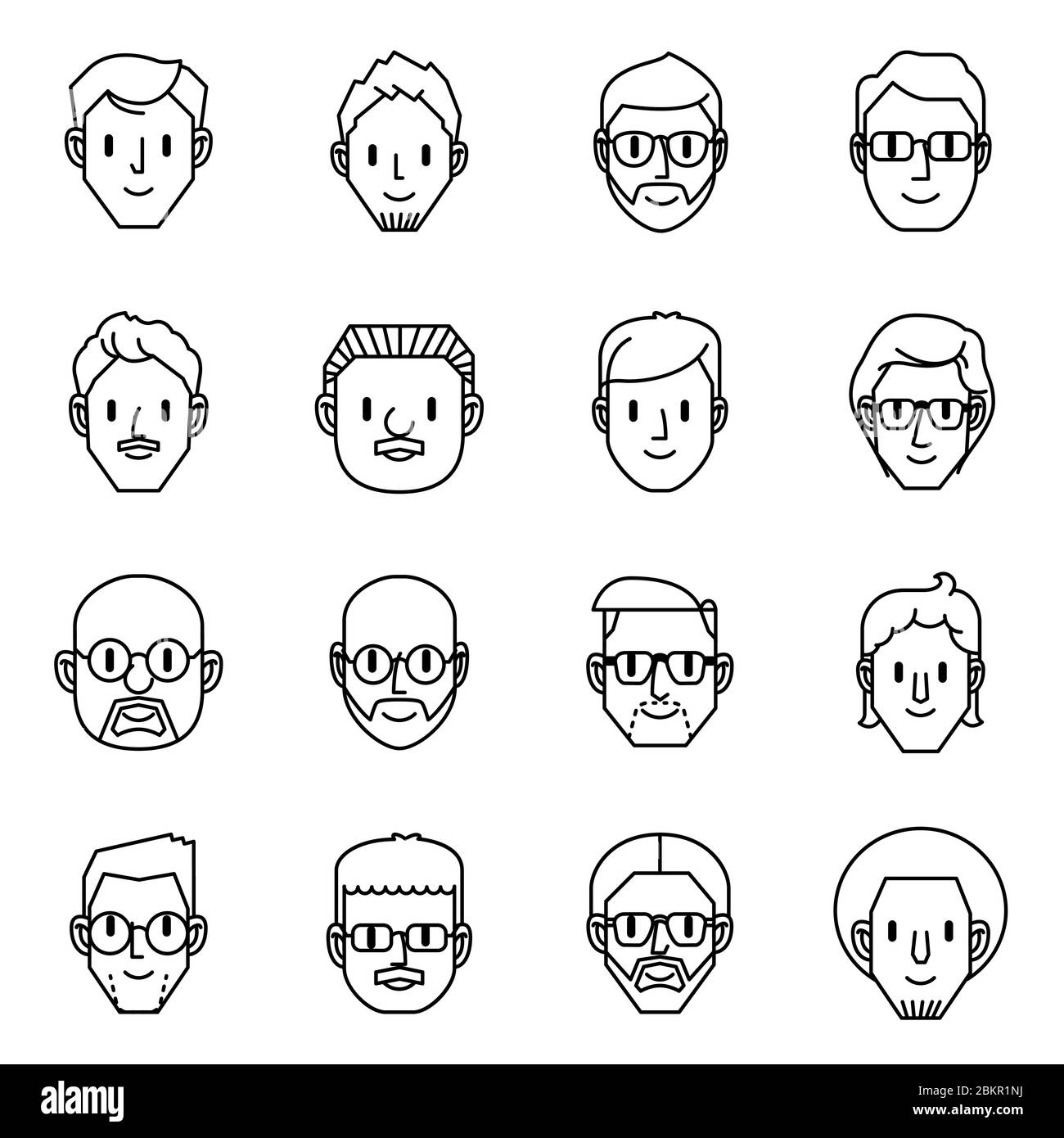 Men icons Black and White Stock Photos & Images - Alamy