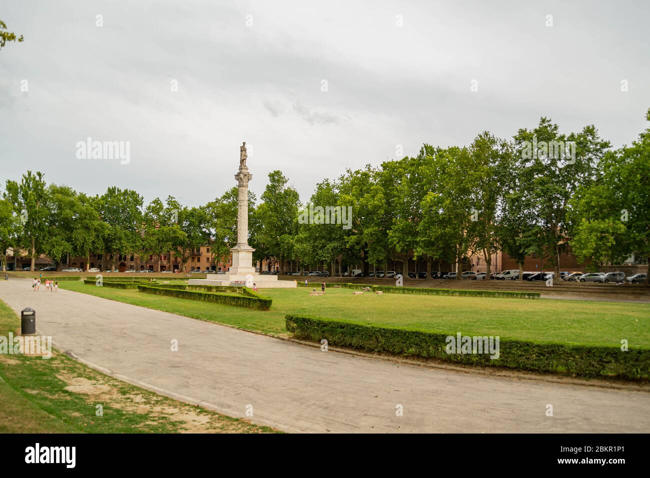 Piazza Ariostea in Ferrara, region of Emilia Romagna, Italy Stock Photo ...