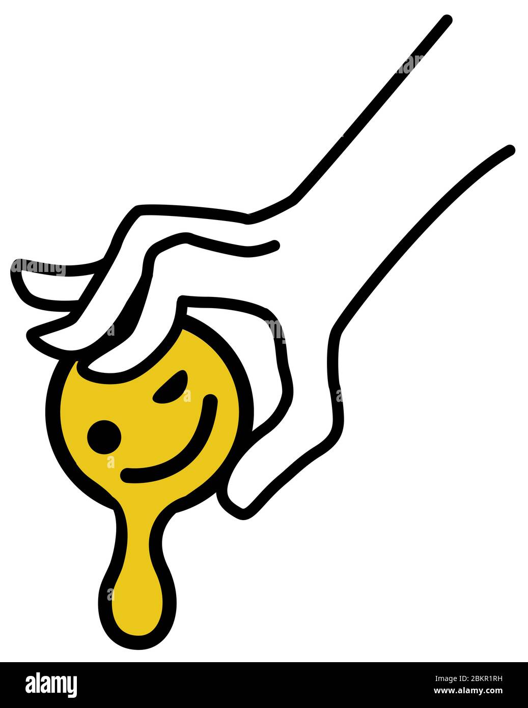 Happiness extract drop symbol, vector illustration, horizontal ...
