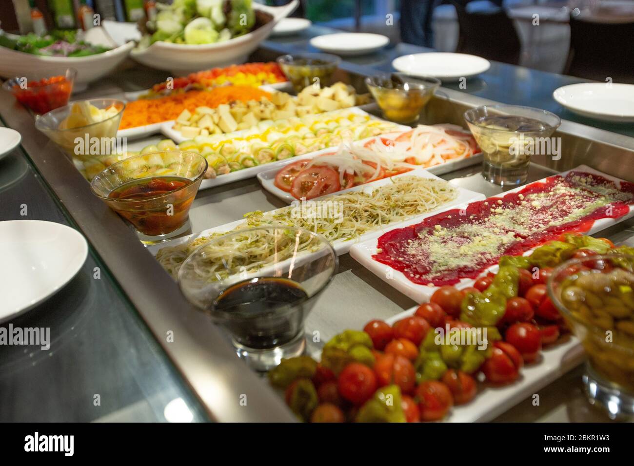 food buffet in restaurant Stock Photo - Alamy