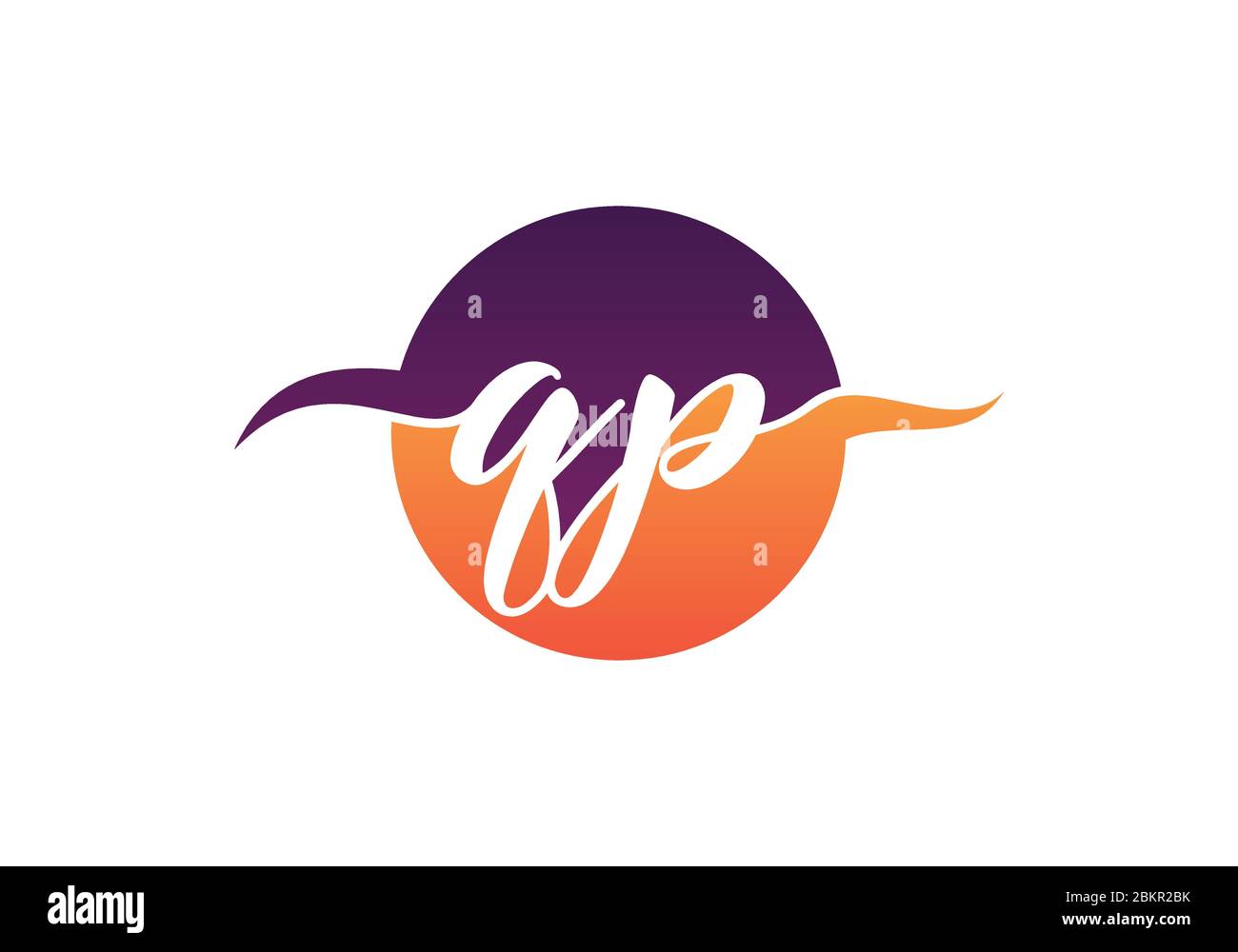 Initial Monogram Letter Q P Logo Design Vector Template. QP Letter Logo Design Stock Vector ...