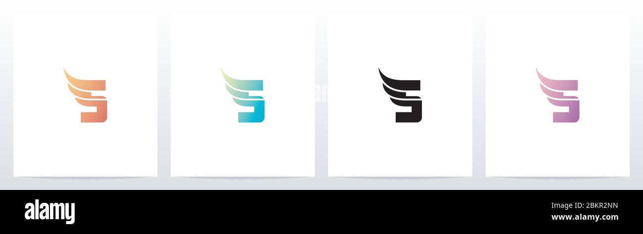 Small Wing On Letter Logo Design S Stock Vector Image & Art - Alamy