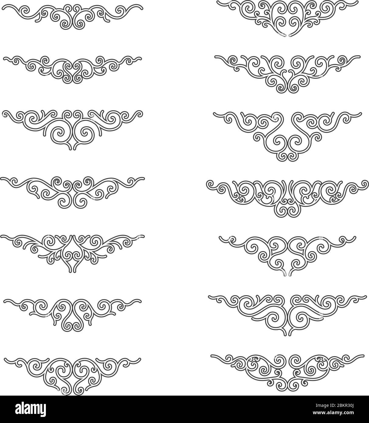 Wrought iron artwork Stock Vector Images - Alamy