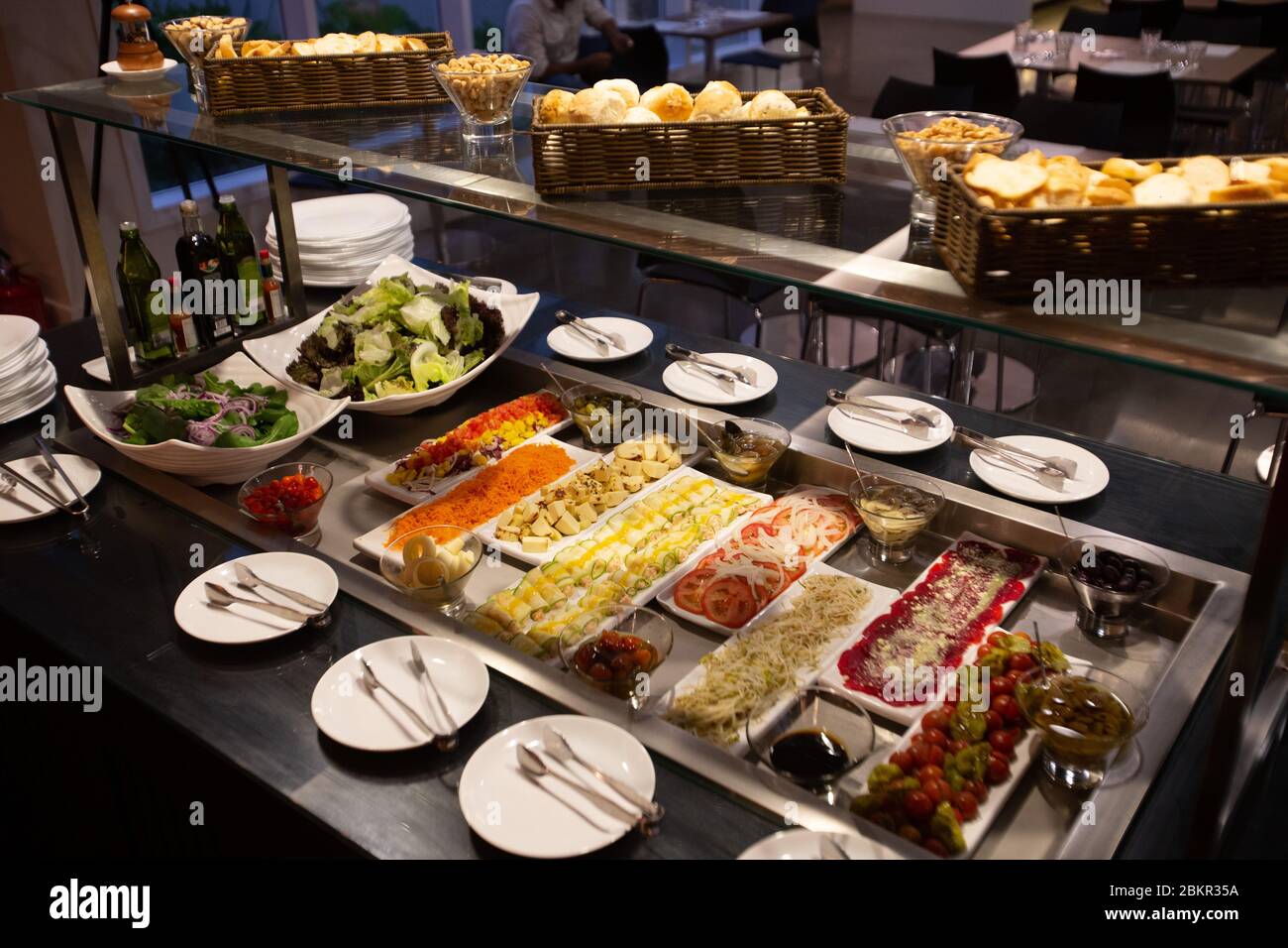 food buffet in restaurant Stock Photo - Alamy