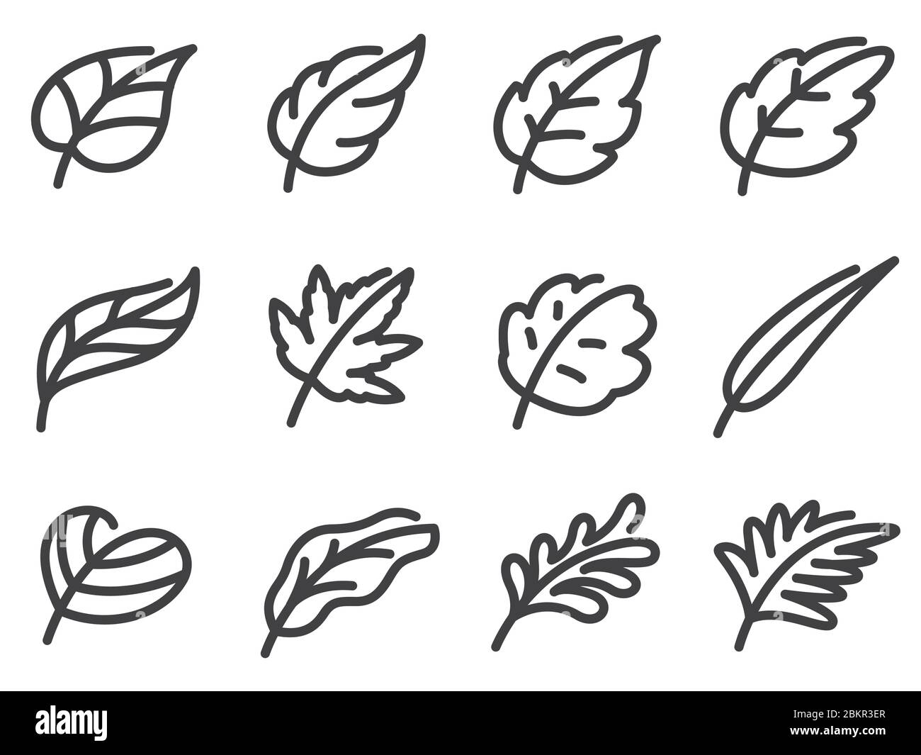 Marijuana leaf green line Stock Vector Images - Alamy