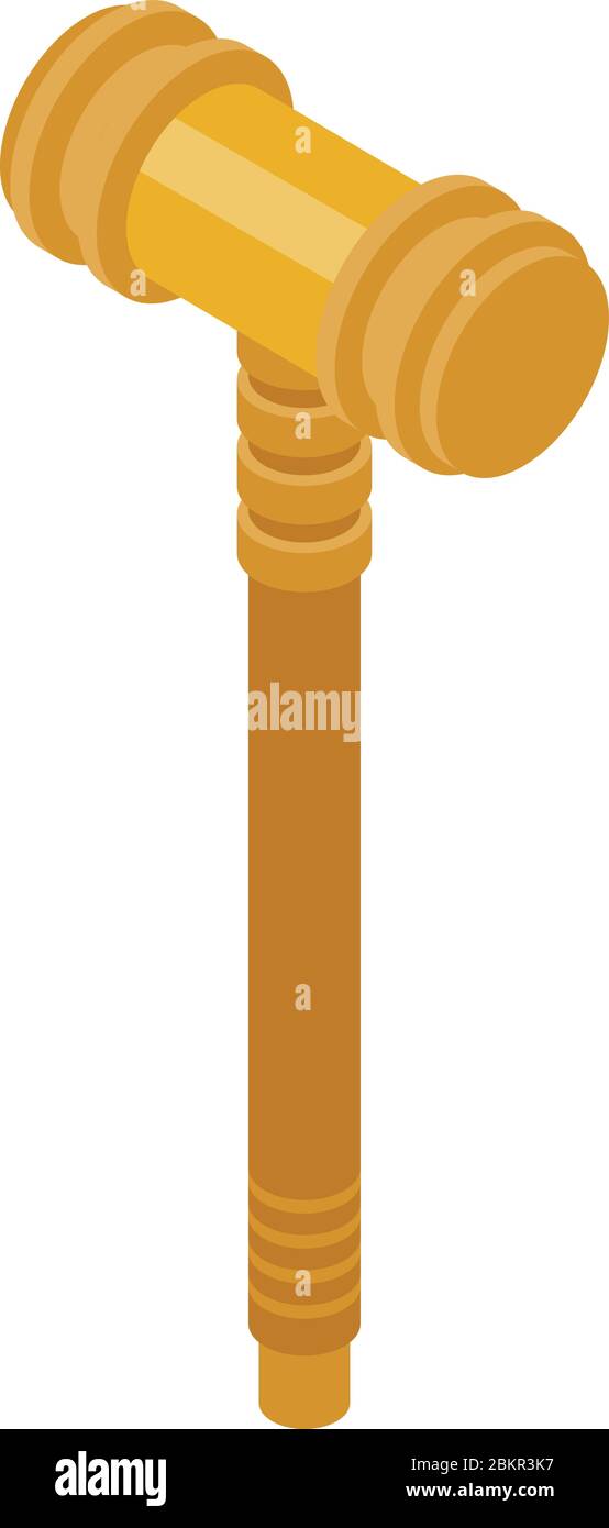 Wood gavel icon, isometric style Stock Vector Image & Art - Alamy