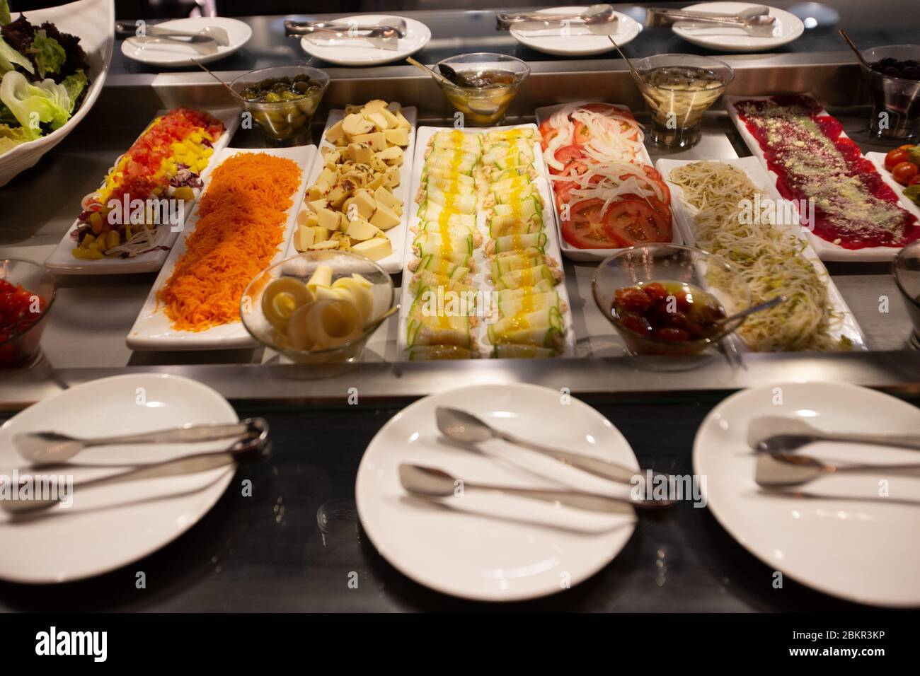 food buffet in restaurant Stock Photo - Alamy