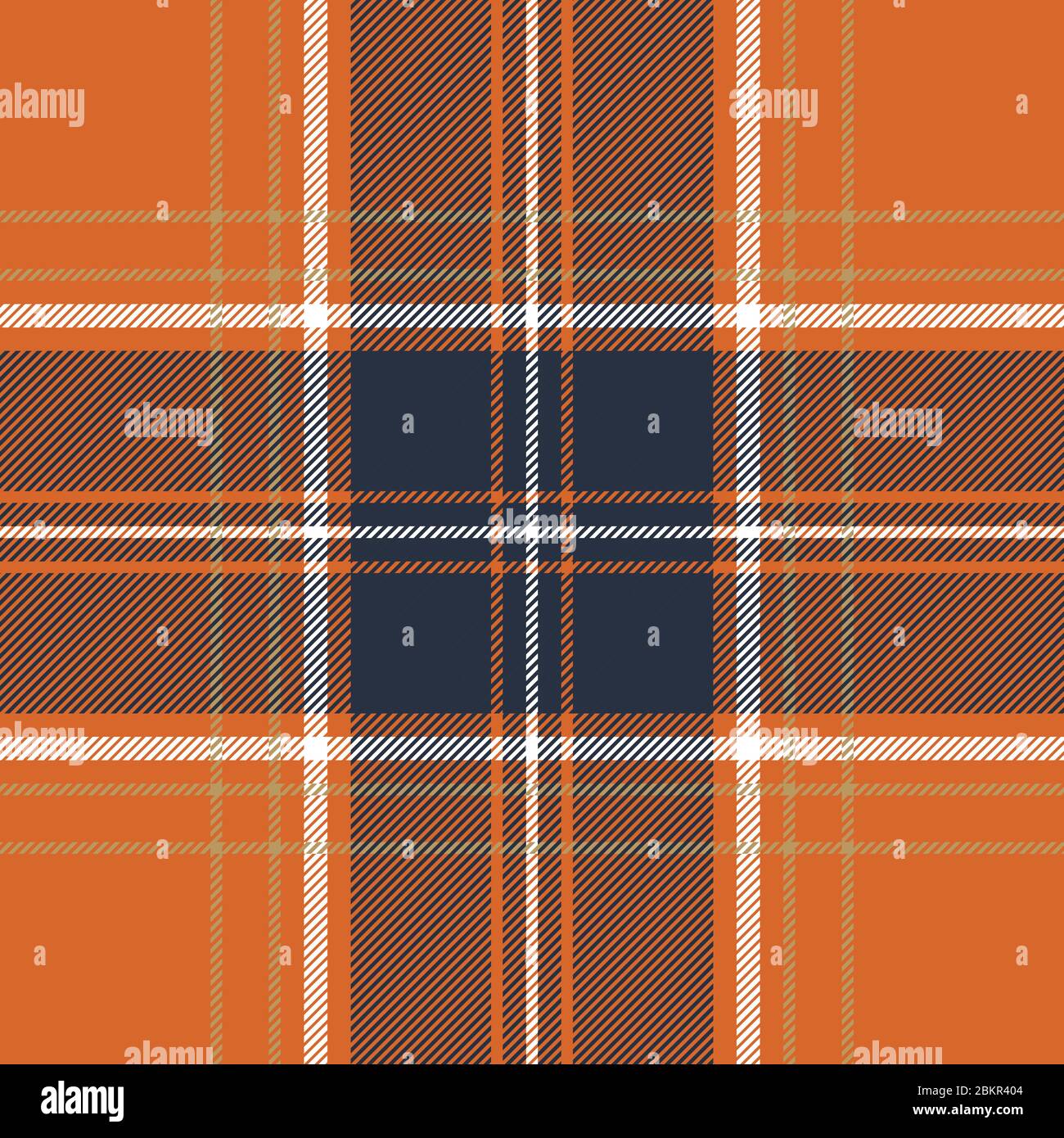 Orange check plaid seamless pattern. Vector illustration Stock Vector ...
