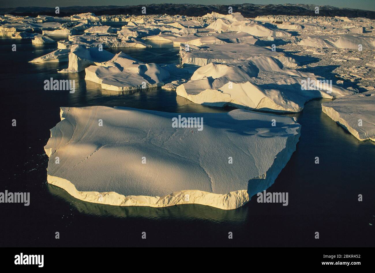 Denmark, Greenland, Disko Bay, Icebergs Stock Photo - Alamy