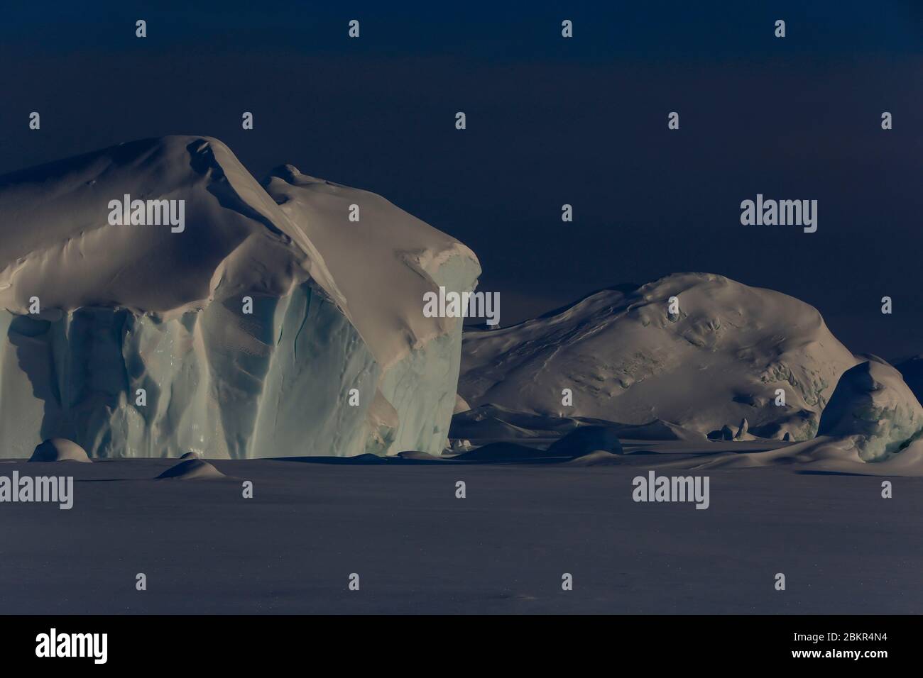 Denmark, Greenland, Disko Bay, Icebergs Stock Photo - Alamy