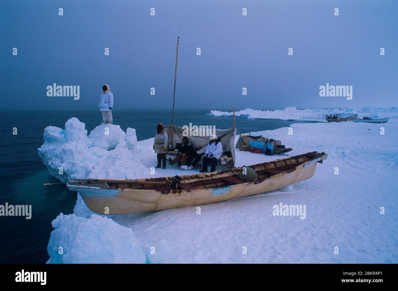 United States, Alaska, Pointe Barrows, traditional whaling Stock Photo ...