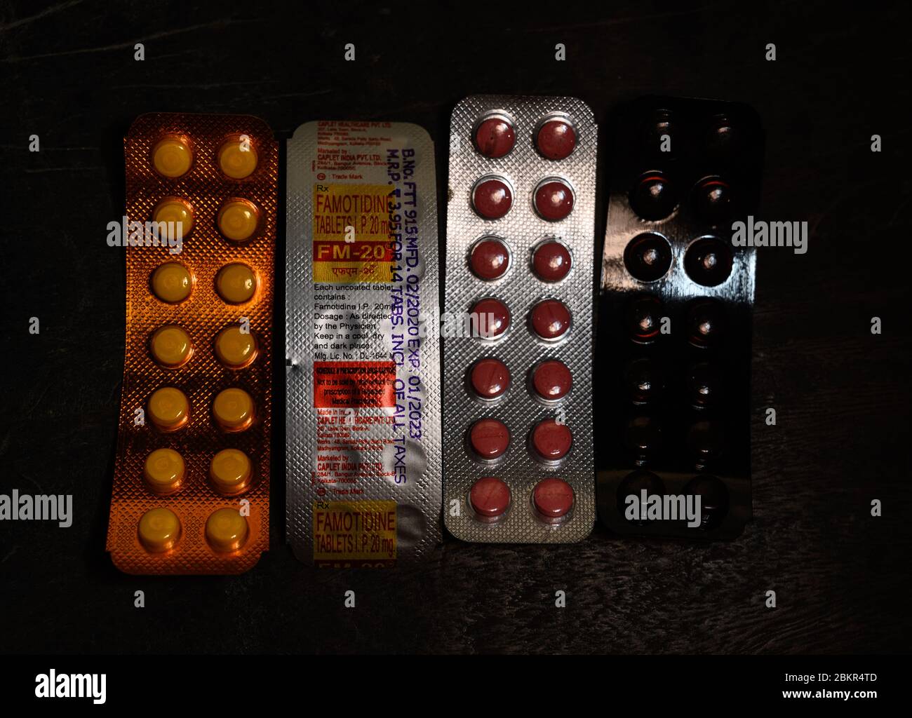 Famotidine tablets are seen in this photo illustration Stock Photo - Alamy