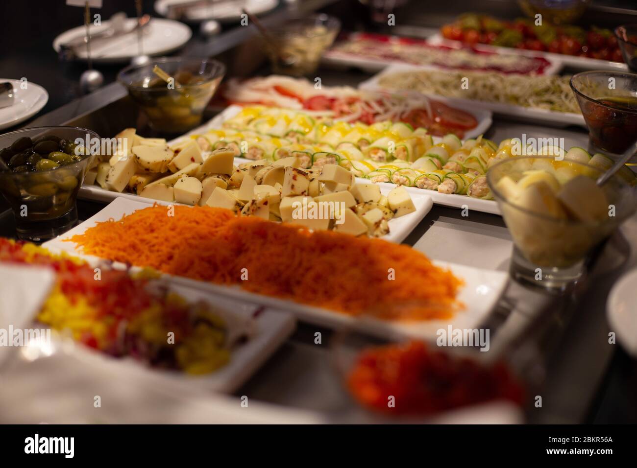 food buffet in restaurant Stock Photo - Alamy