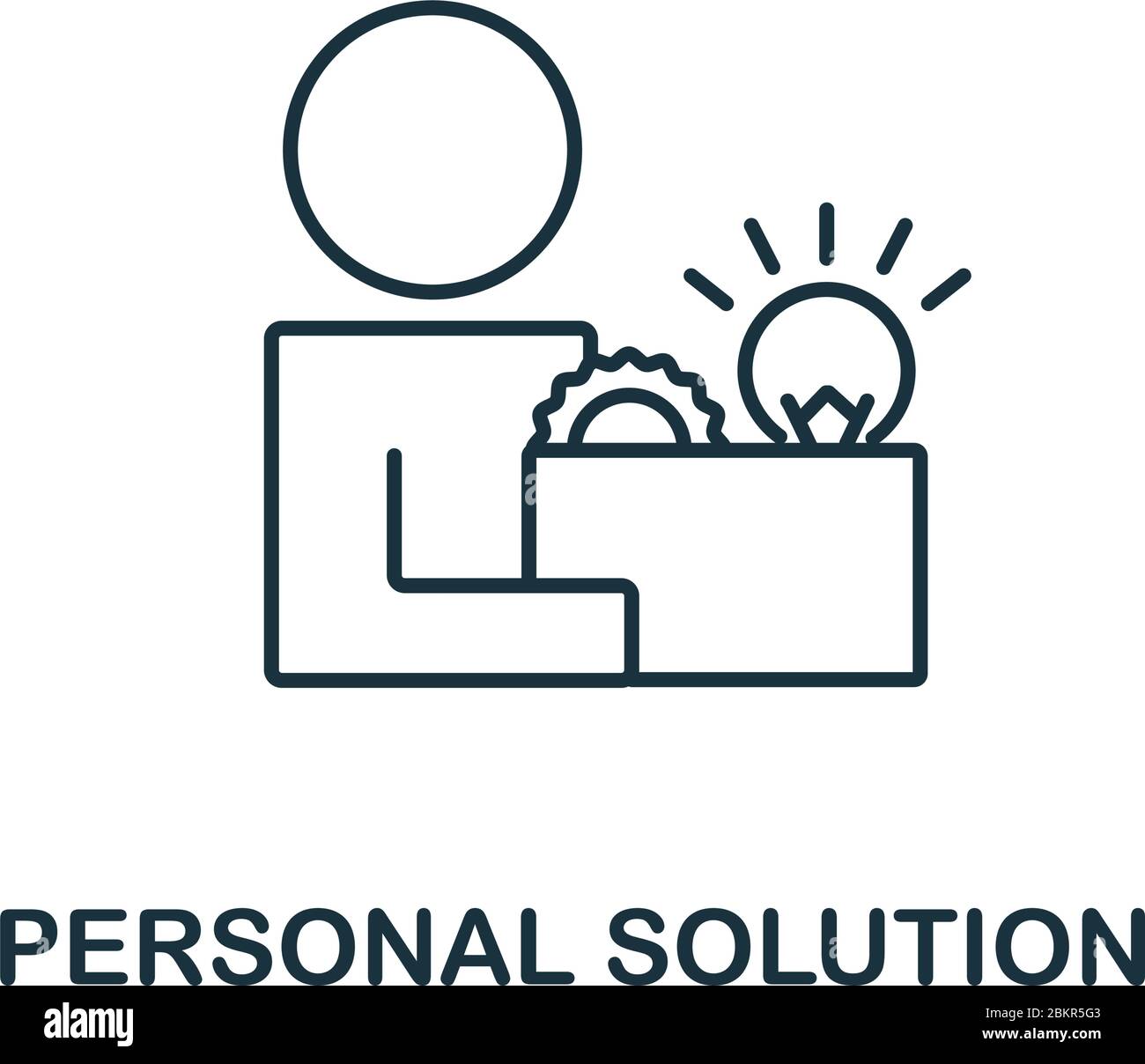 Personal Solution icon from reputation management collection. Simple ...