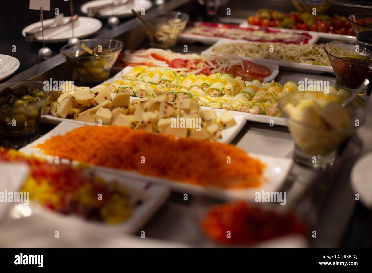 food buffet in restaurant Stock Photo - Alamy