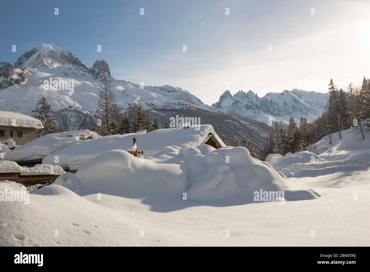 Chamonix snow hi-res stock photography and images - Alamy