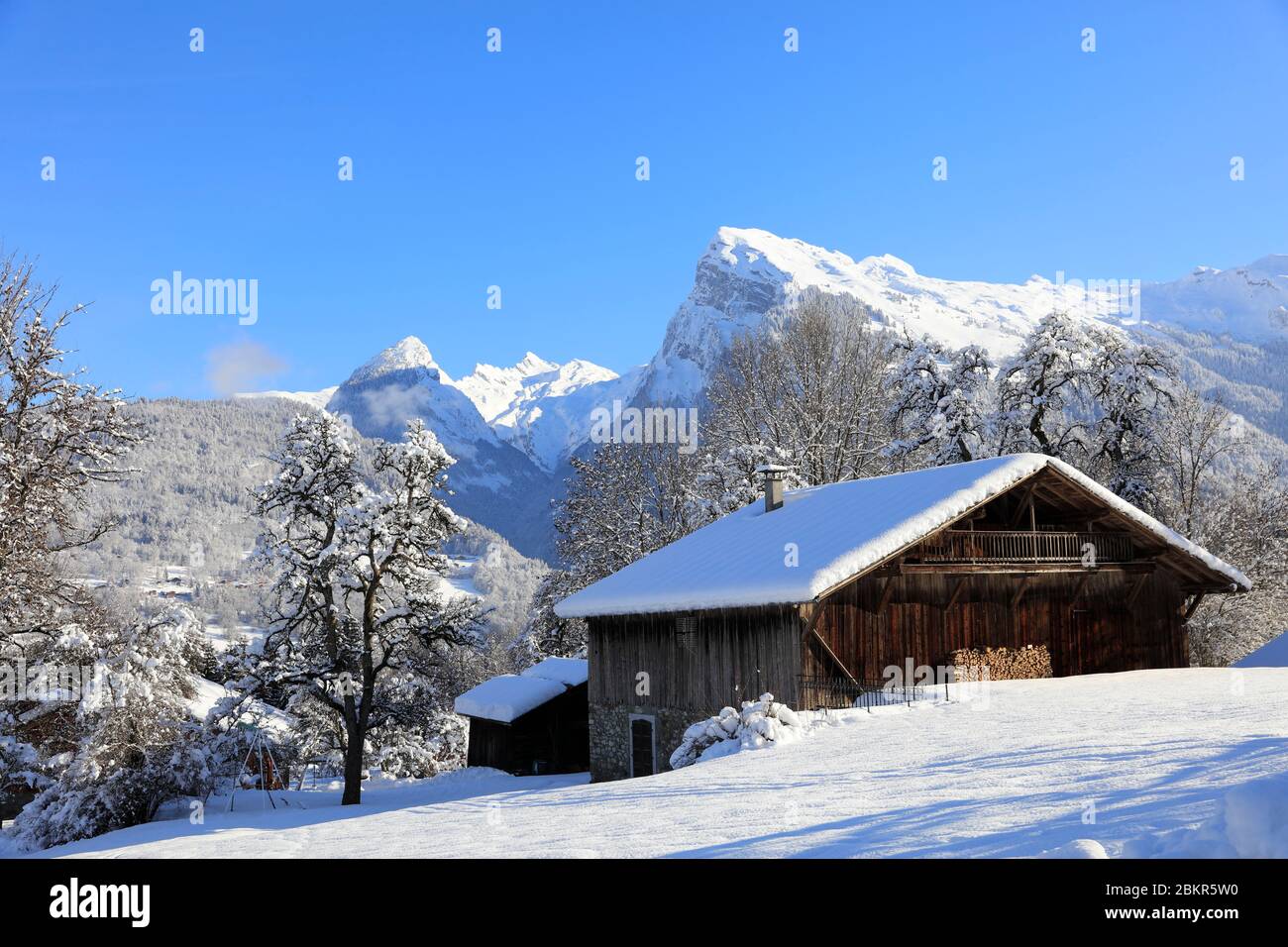 Samoëns france snow hi-res stock photography and images - Alamy