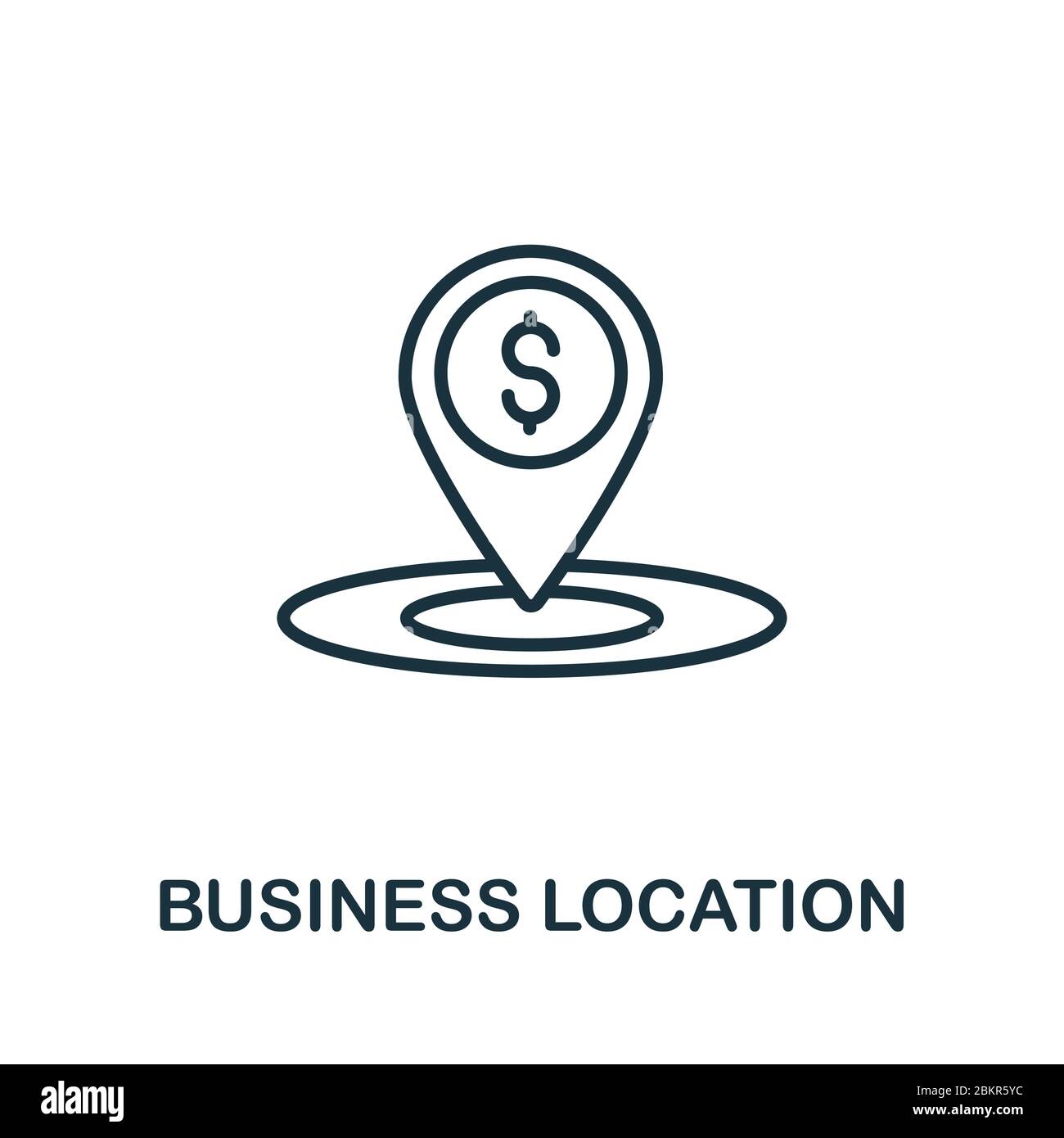 Business Location icon from production management collection. Simple ...
