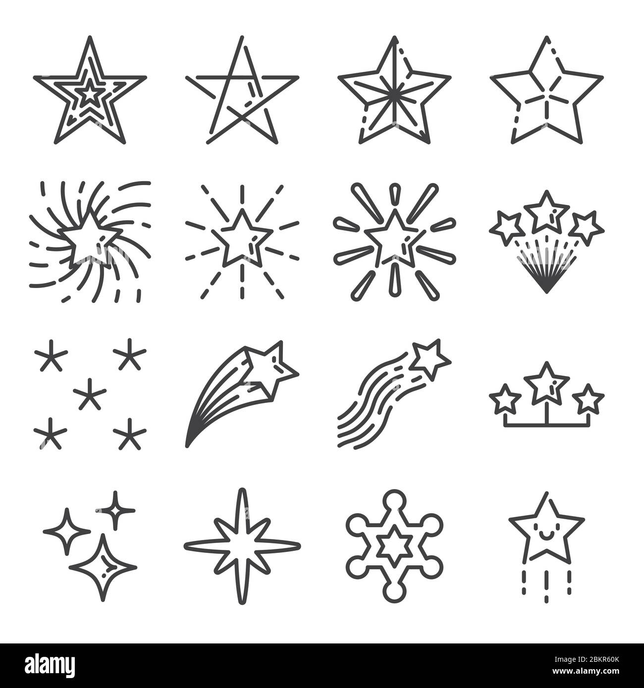Star icons vector Stock Vector Image & Art - Alamy